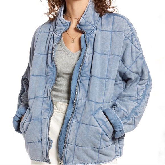Free People | Jackets & Coats | Free People Dolman Quilted Knit Jacket ...